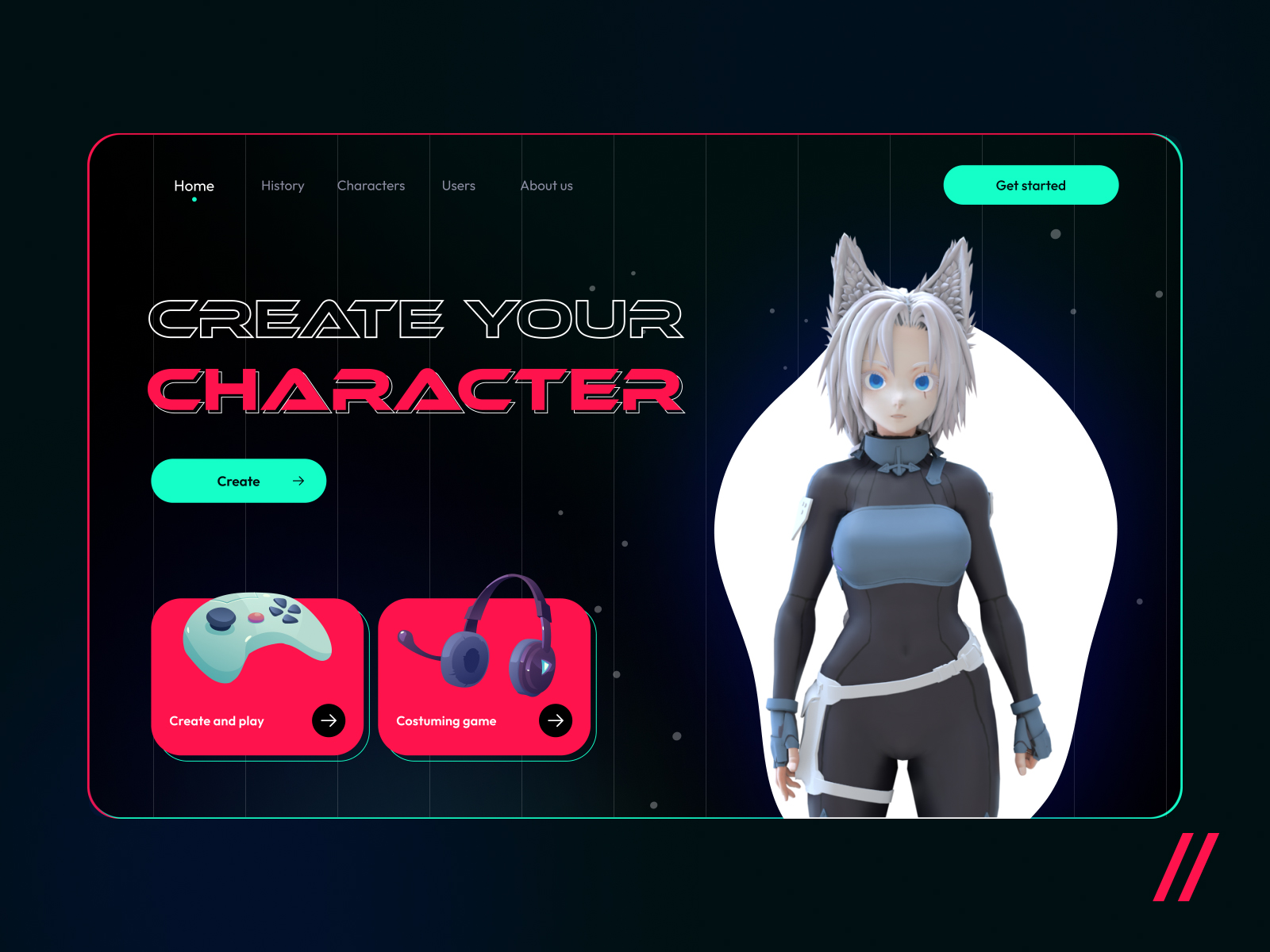 3D Characters Platform by Irina Filippova on Dribbble