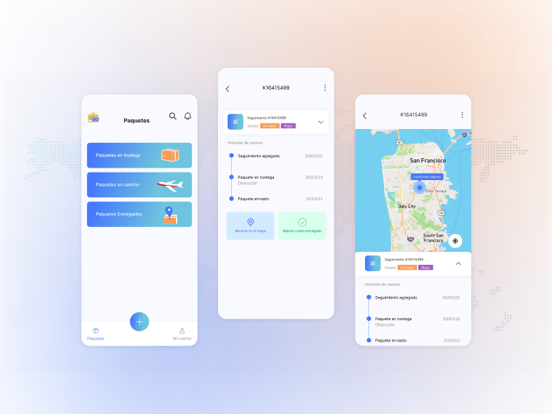 Real Time Tracking App Concept by Mariannys Caraballo on Dribbble