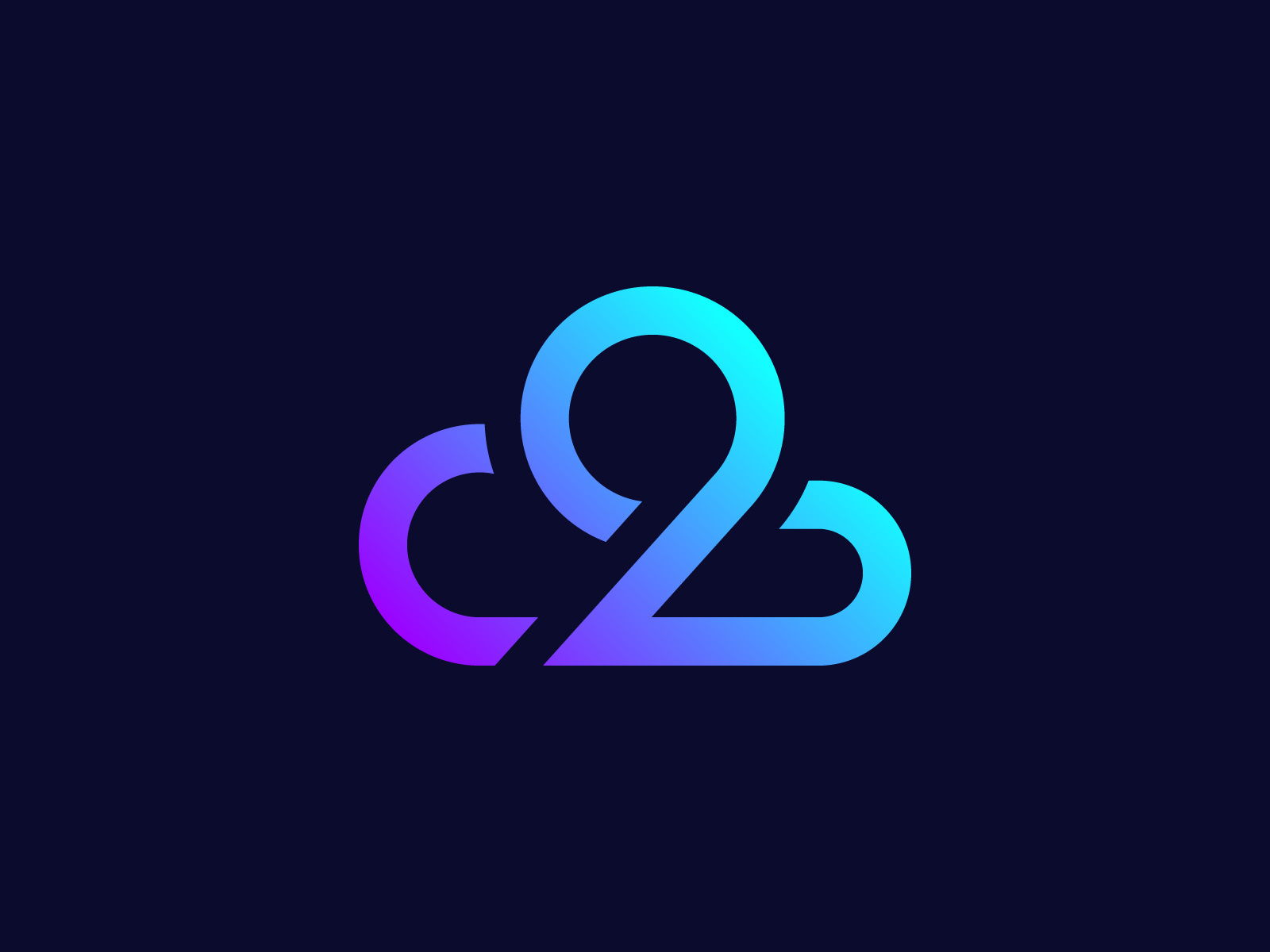 Cloud + C + 2 | Cloud logo design by Sudipta Bhuinya on Dribbble