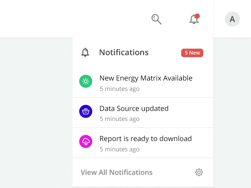 Notifications by Impulsive Web on Dribbble