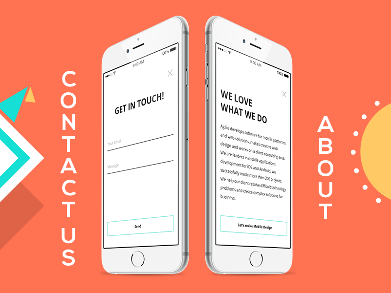 mobile.design app design concept by Lina Lysenko for Agilie Team on ...