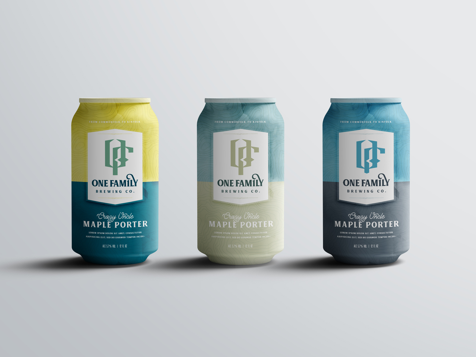 One Family Brewing Cans by Seth Rexilius on Dribbble