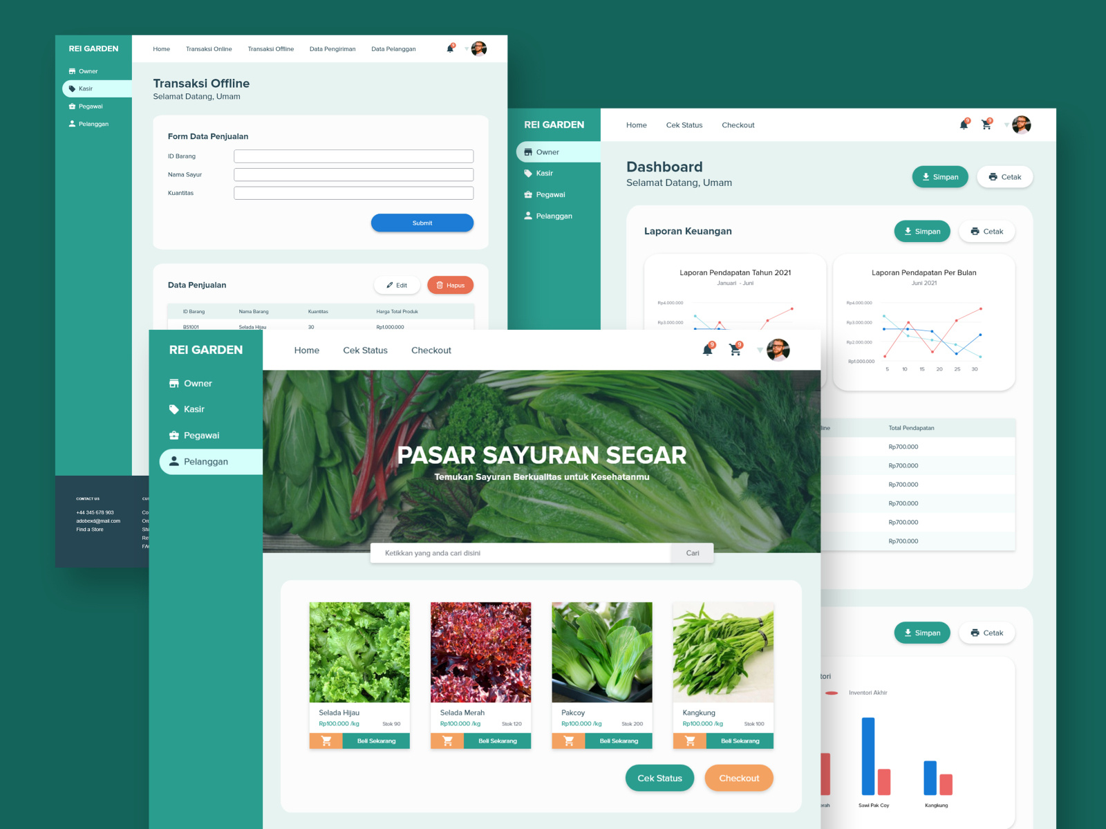 UI Design of Vegetables Market by Muhammad Syariful Umam on Dribbble