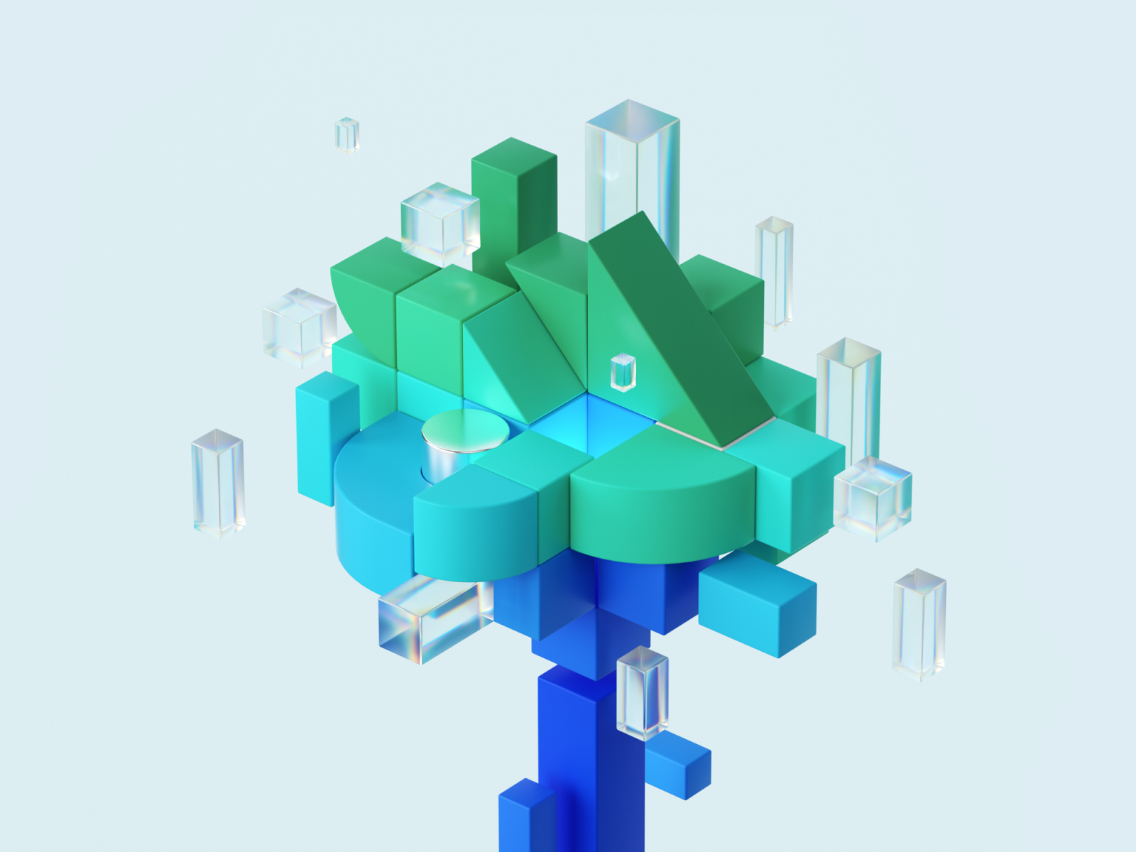 3D Component Tree by HealingWave on Dribbble