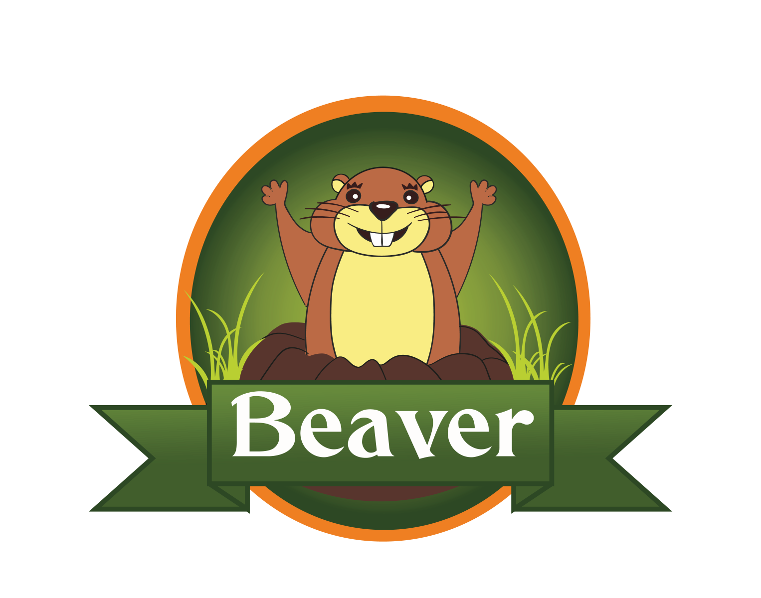 Friendly Beaver Vector by DigitEMB on Dribbble