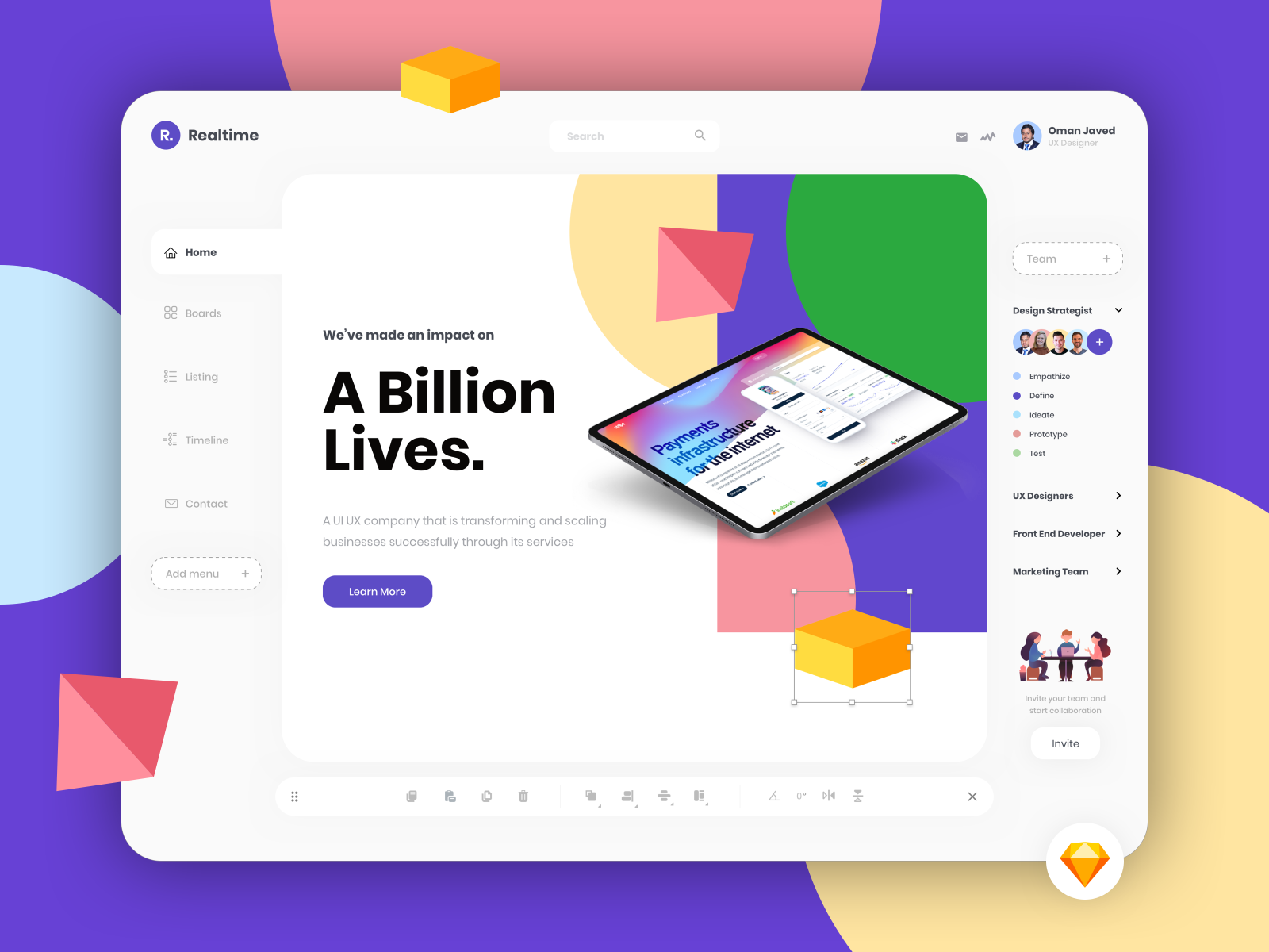 Stunning Dashboard by Oman Javed on Dribbble