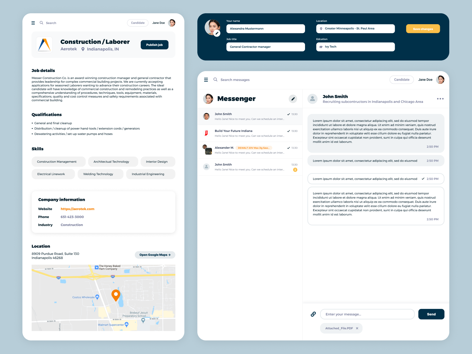 Digital Contractor Platform by Monochromatic / Andrei Nasonov on Dribbble
