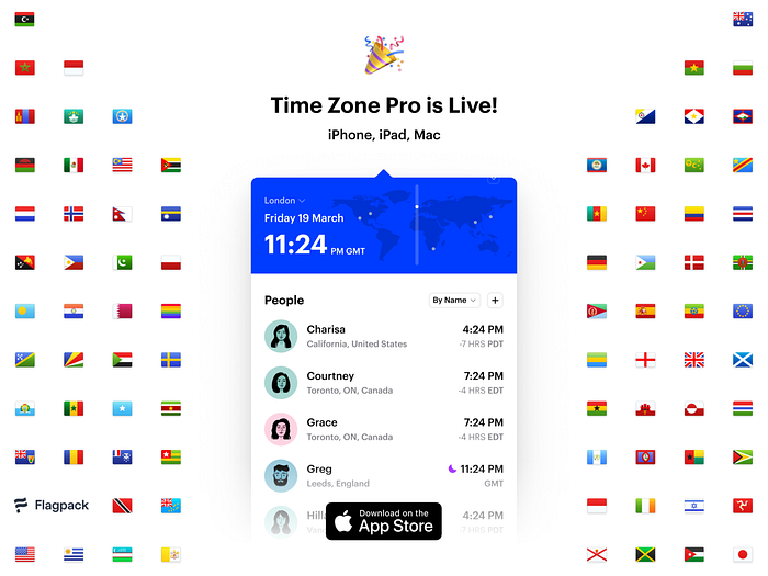 Time Zone Pro is Live! by Jack Bingham for Friendly Studio on Dribbble