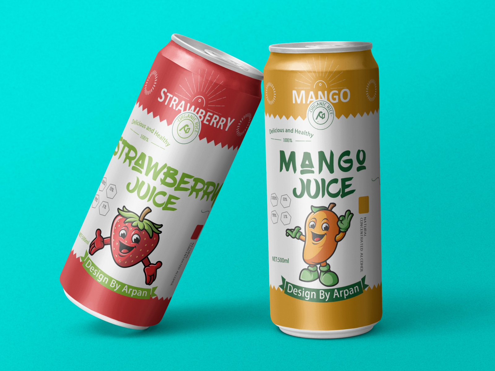 Juice Can Design by Arpan Chandra Das on Dribbble