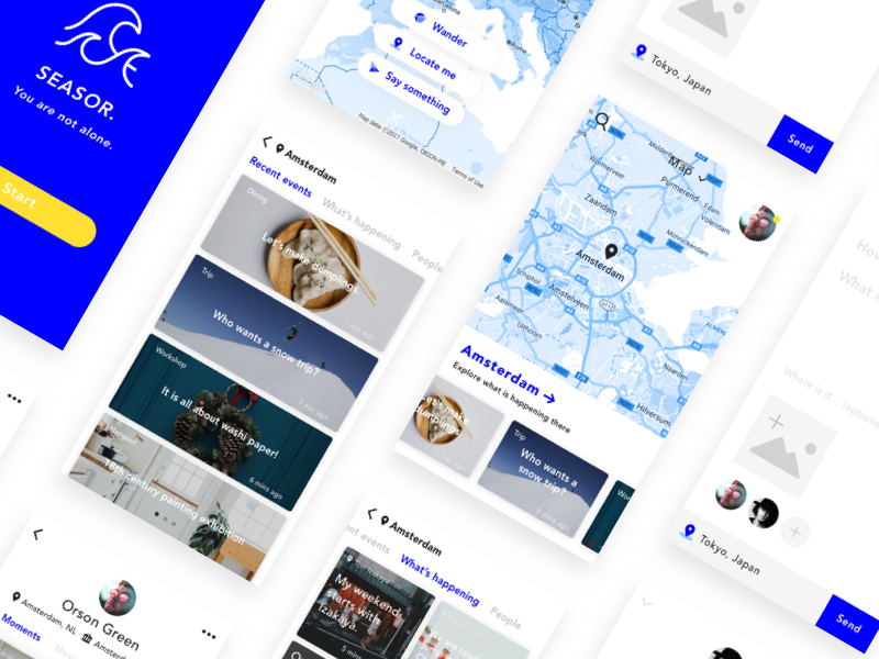 Seasor - designed for expats by Nikka Guo on Dribbble