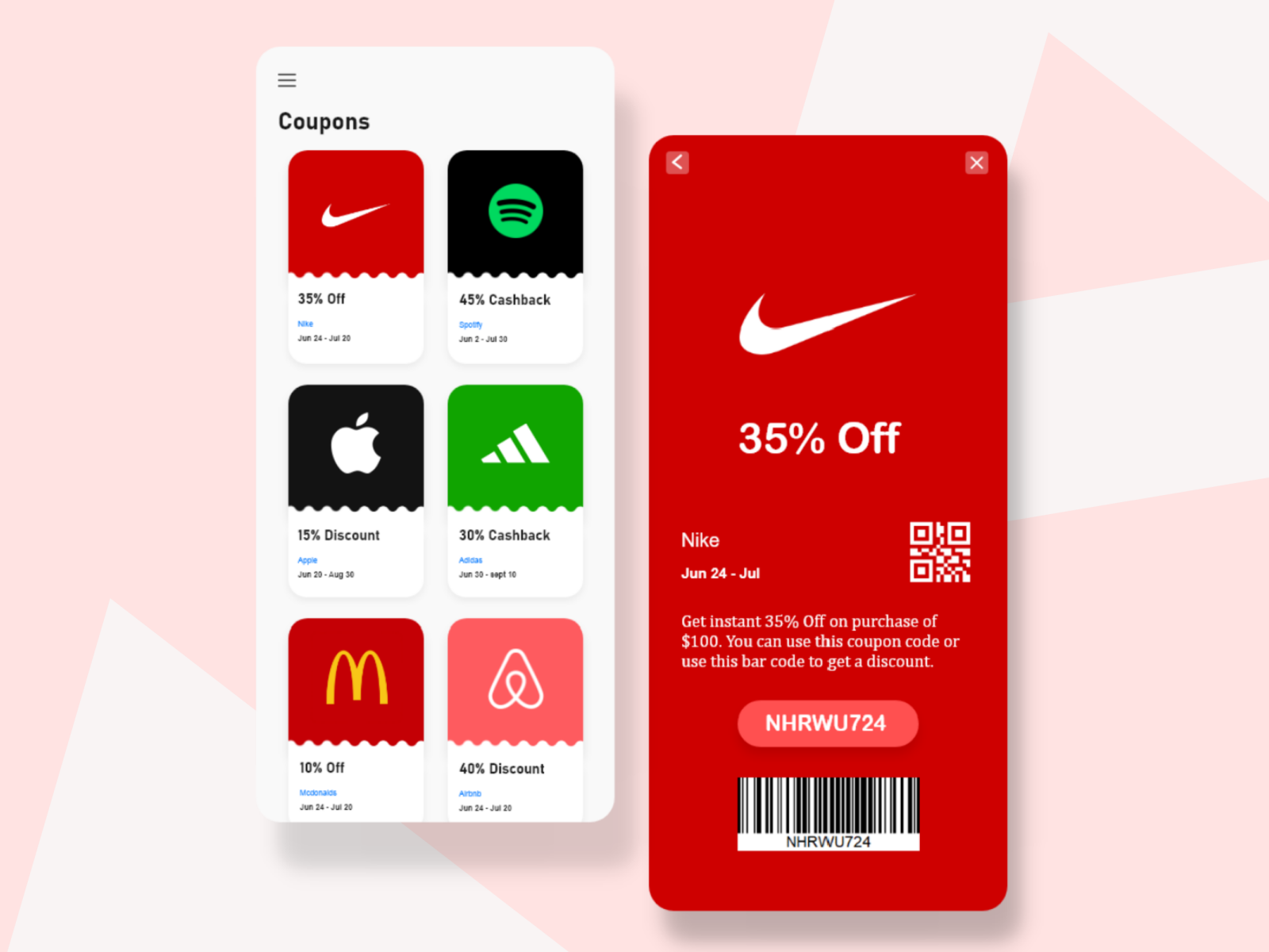 Coupon App Design by Rohit on Dribbble