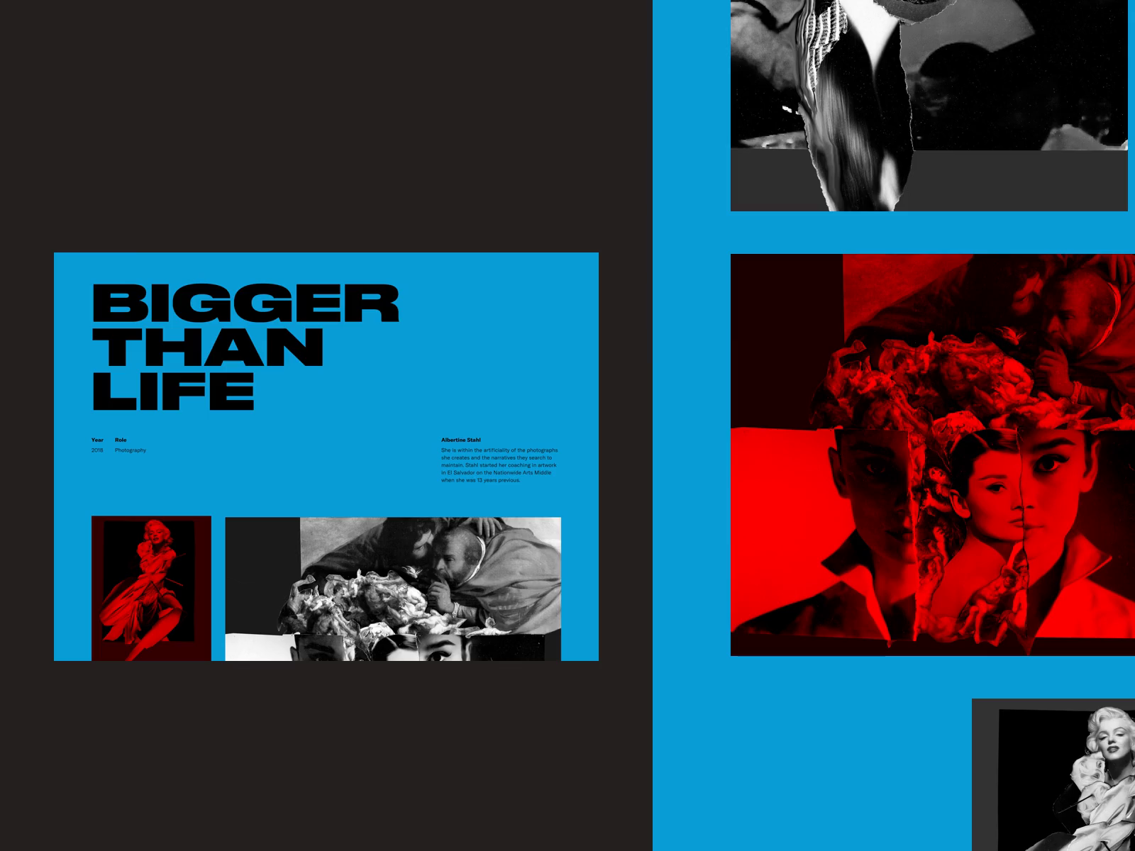 Art Direction layout variations by Ana Sakač on Dribbble