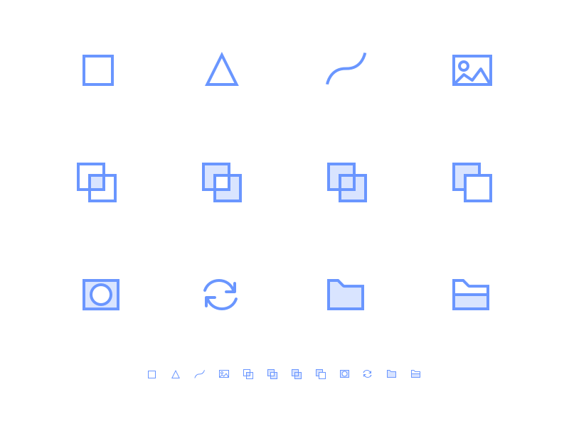 Layer Icons. WIP. by Nicolas Prieto on Dribbble