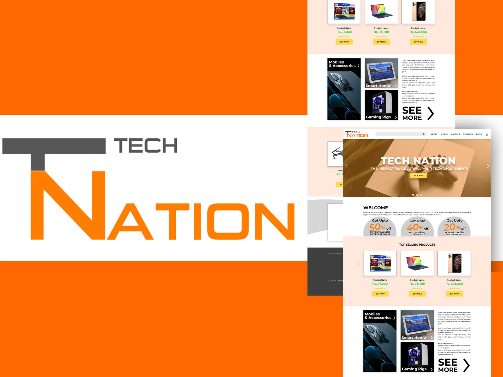Tech Nation - Tech Website Design Template by Bhavya Manglik on Dribbble