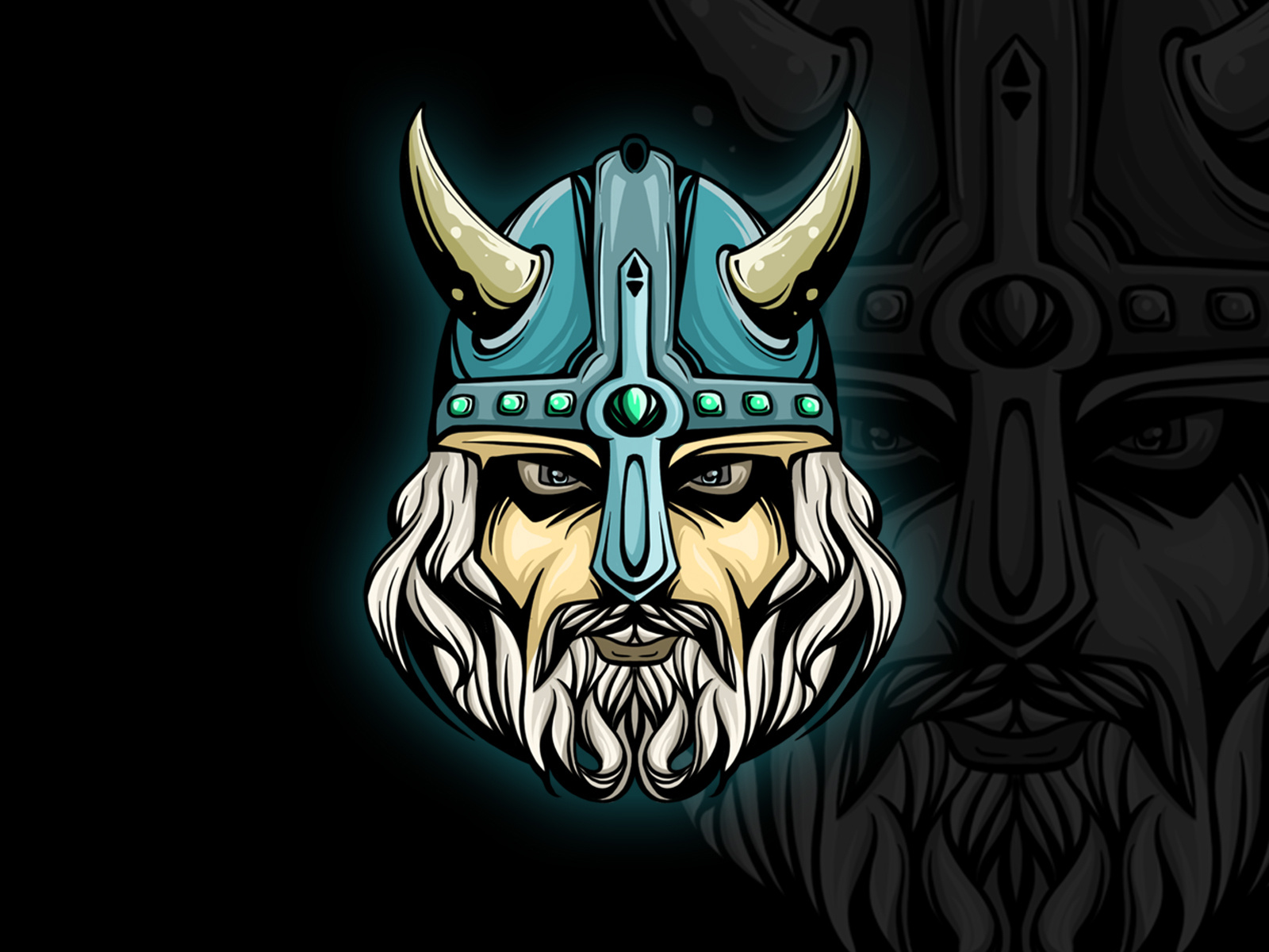 Viking Head Logo by sidomumbul on Dribbble