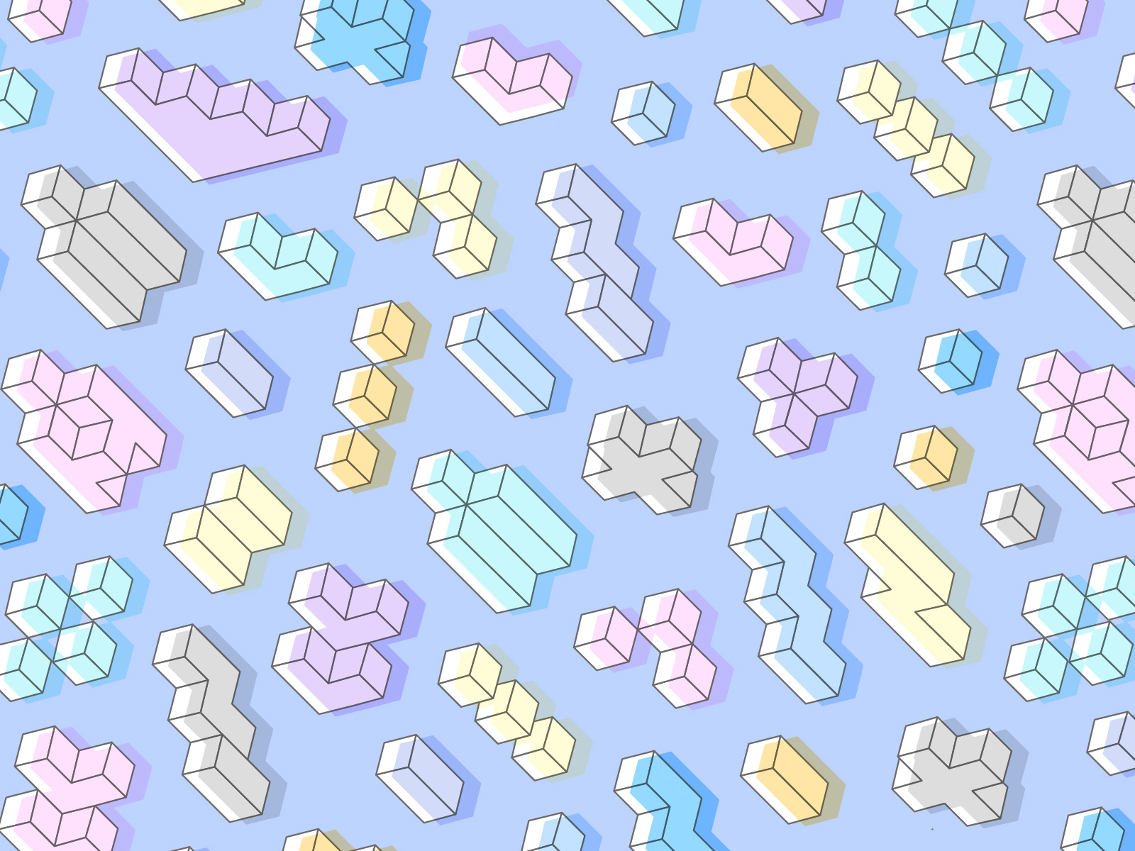 Cube Pattern by Nicki Clark on Dribbble