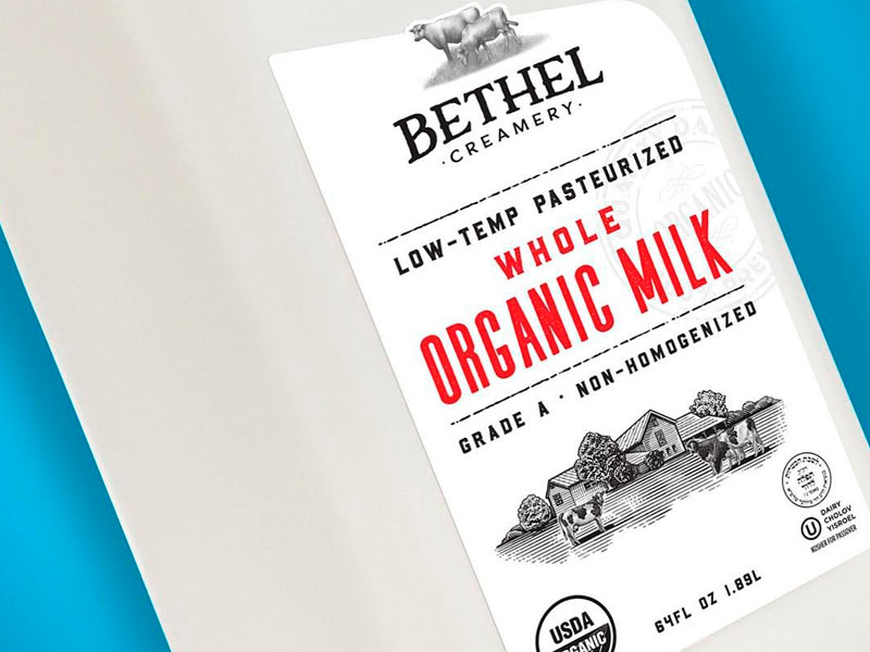 Milk package with engraved illustration by Katya Shulzhenko on Dribbble