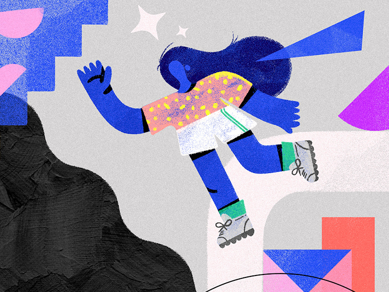 geometric composition by Nahuel Bardi on Dribbble