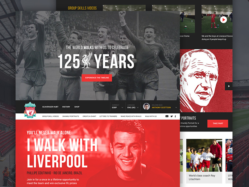 LFC 125 Years Website by Simon Fairhurst on Dribbble LFC 125 Years Website by Simon Fairhurst on Dribbble