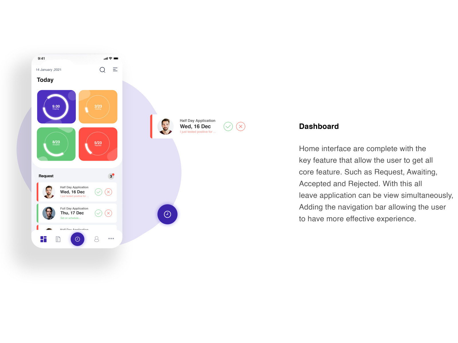 Company Leave App by Amer Nazir on Dribbble