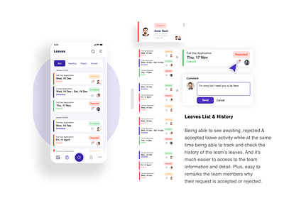 Company Leave App by Amer Nazir on Dribbble