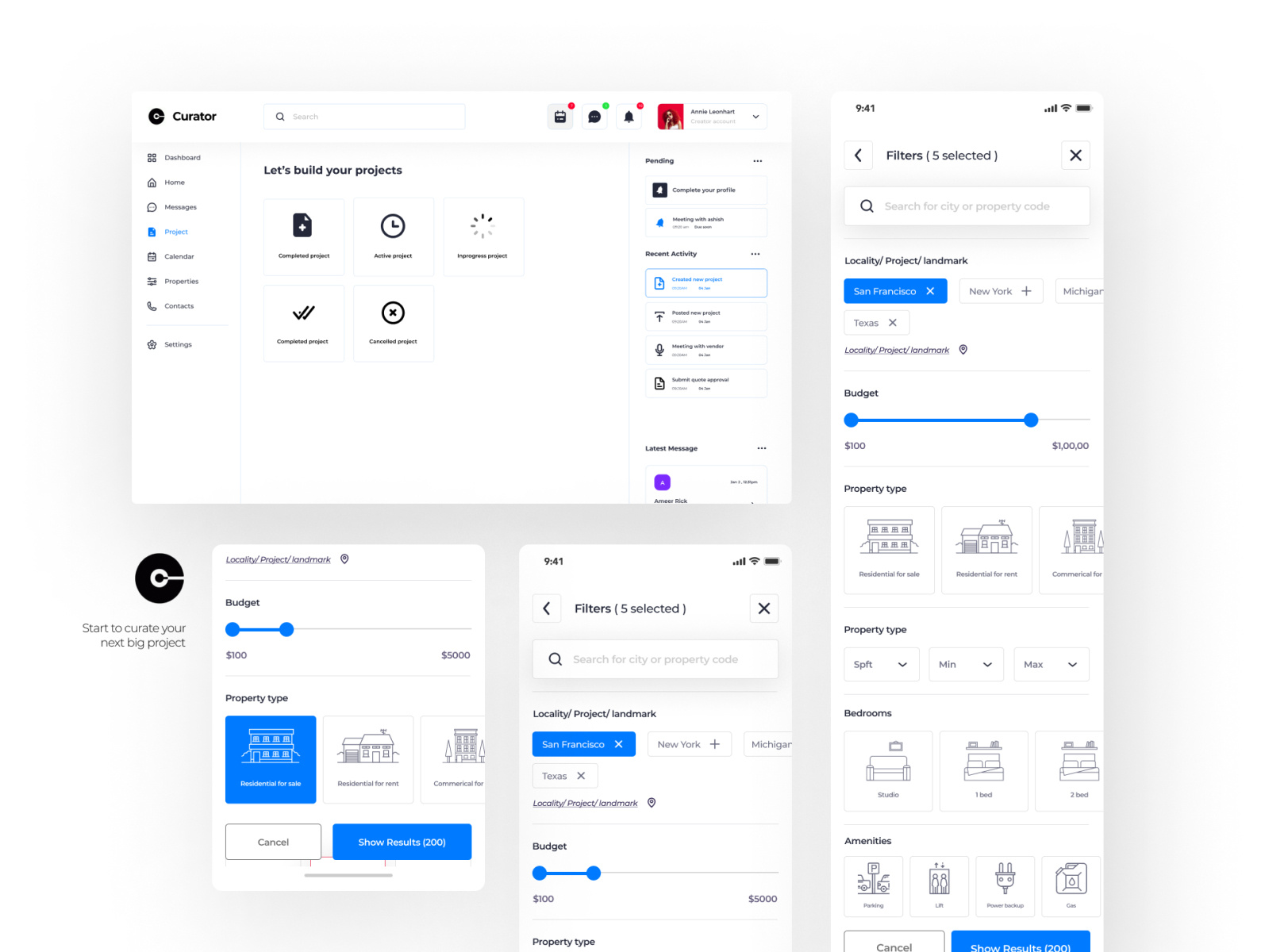 Curator - Creator Management Tools by Amer Nazir on Dribbble