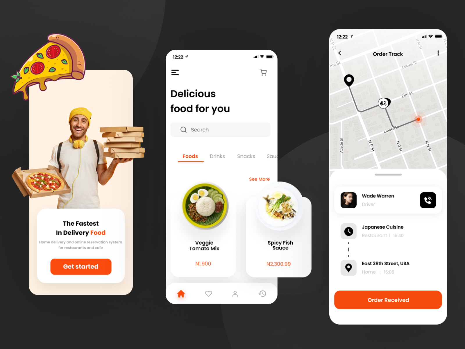 FAST FOOD APP DESIGN by Akshay Kalkani on Dribbble