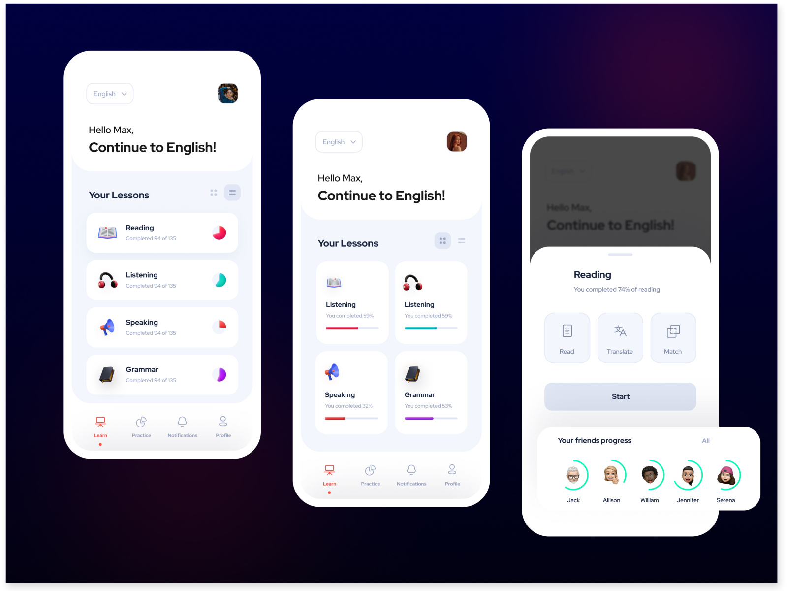 Online School Management - Mobile Design by Akshay Kalkani on Dribbble
