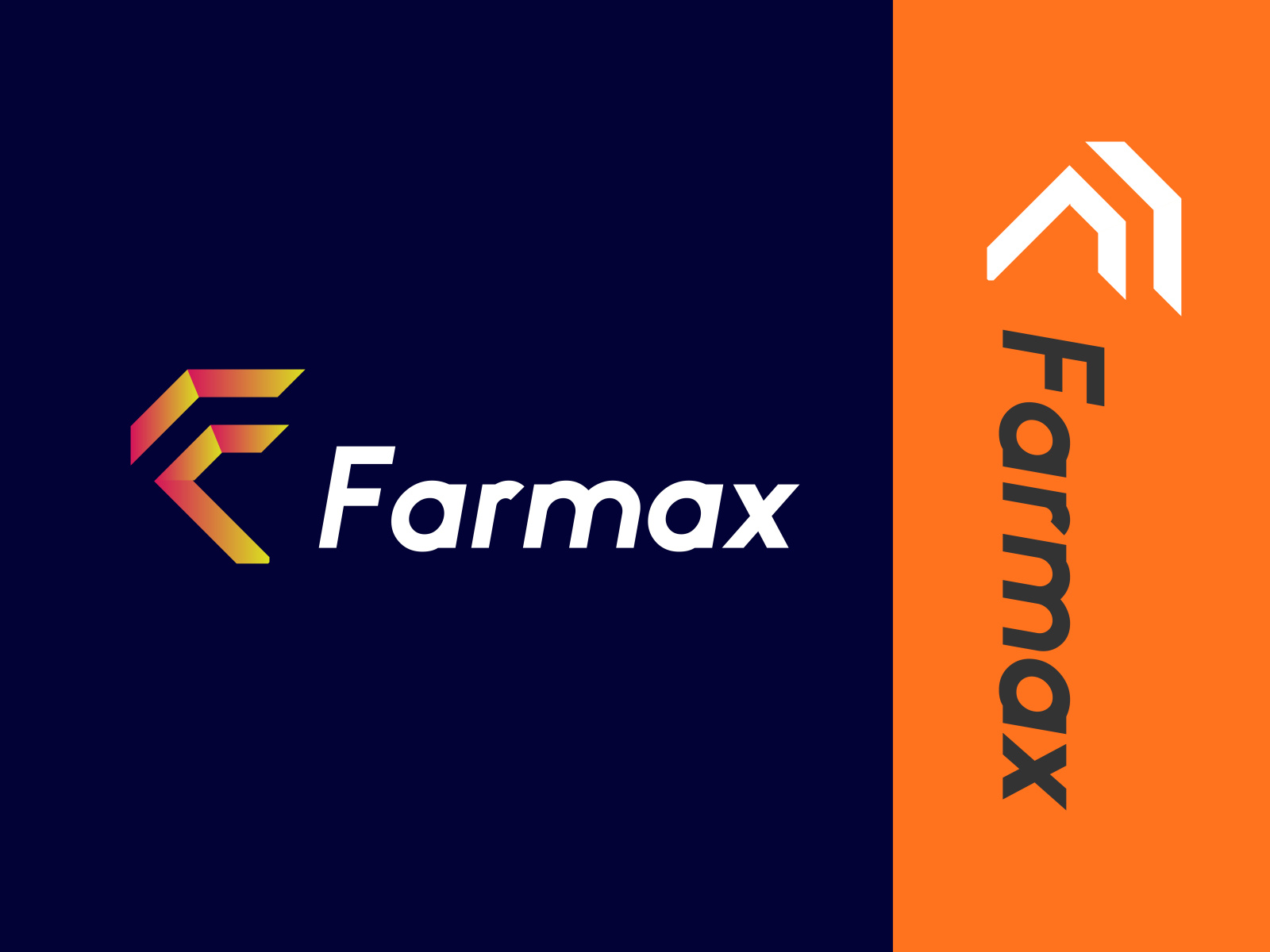 Abstract F Mark For Farmax Logo Design by Saikat Rahaman on Dribbble