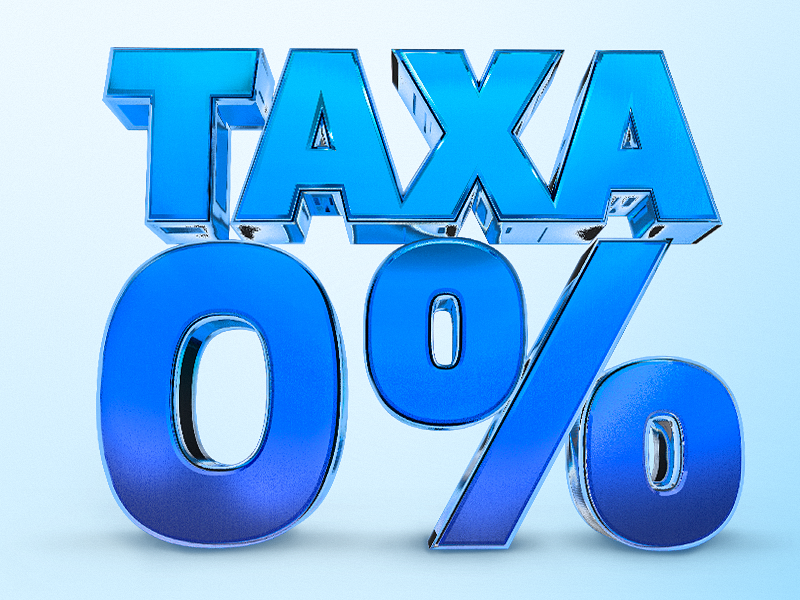 Taxa zero varejo propaganda lettering 3D by Everson Mayer on Dribbble