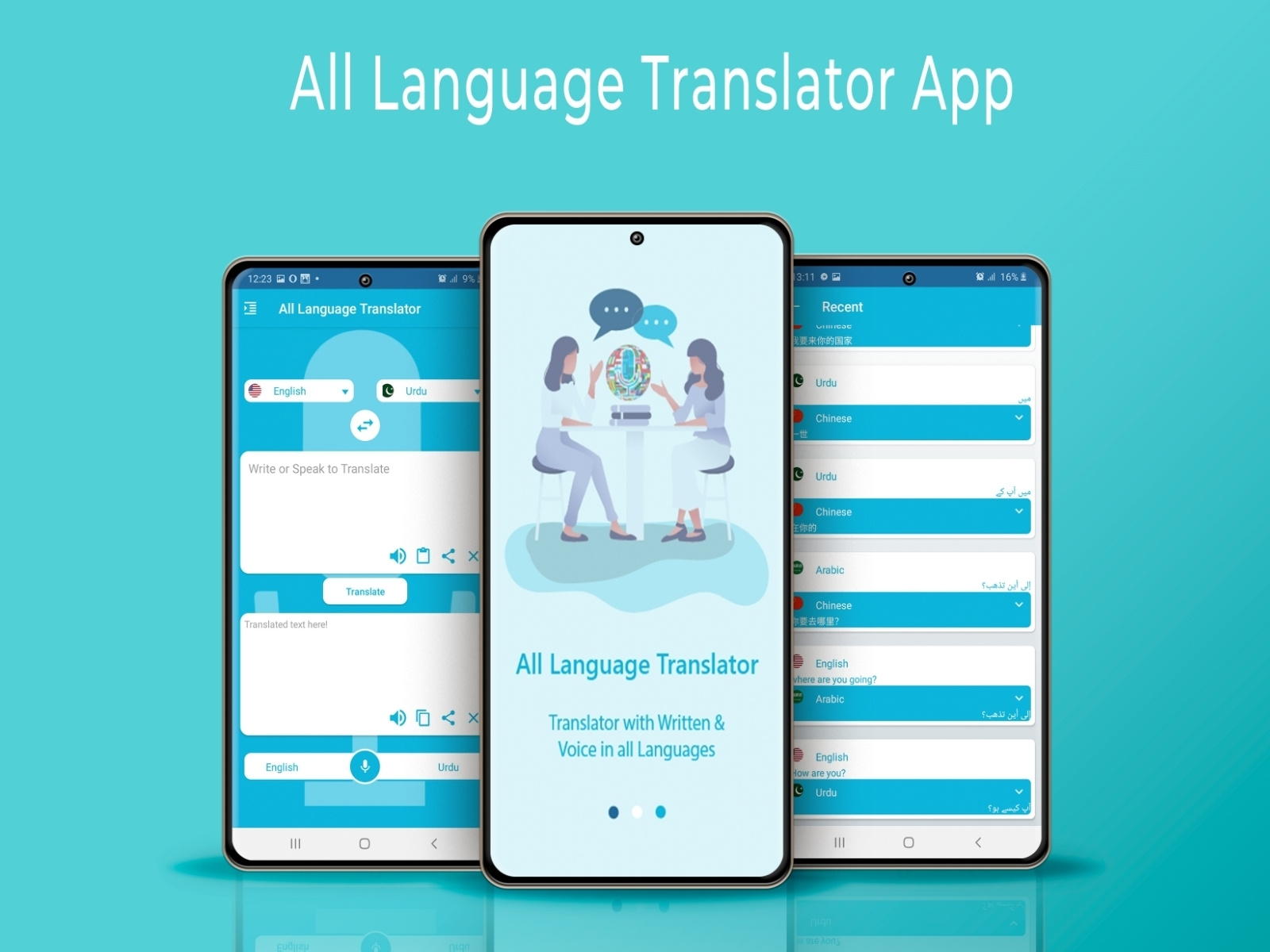All Language Translator App UI Design. by Bilal Khan on Dribbble