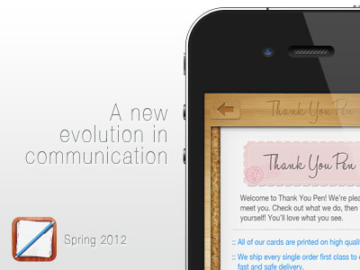 Thank You Pen App by Chris Davis on Dribbble