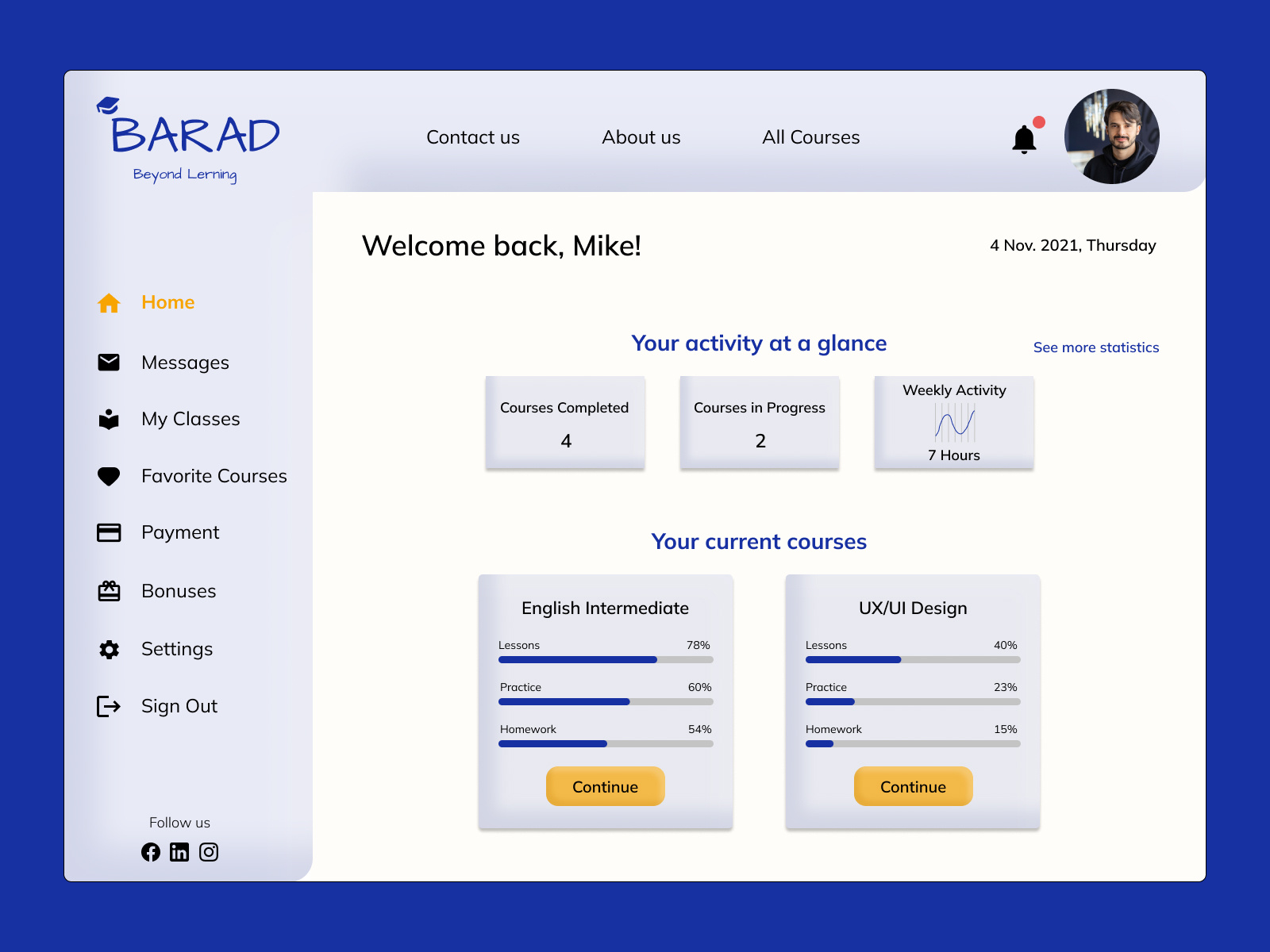 Online School by Sara on Dribbble