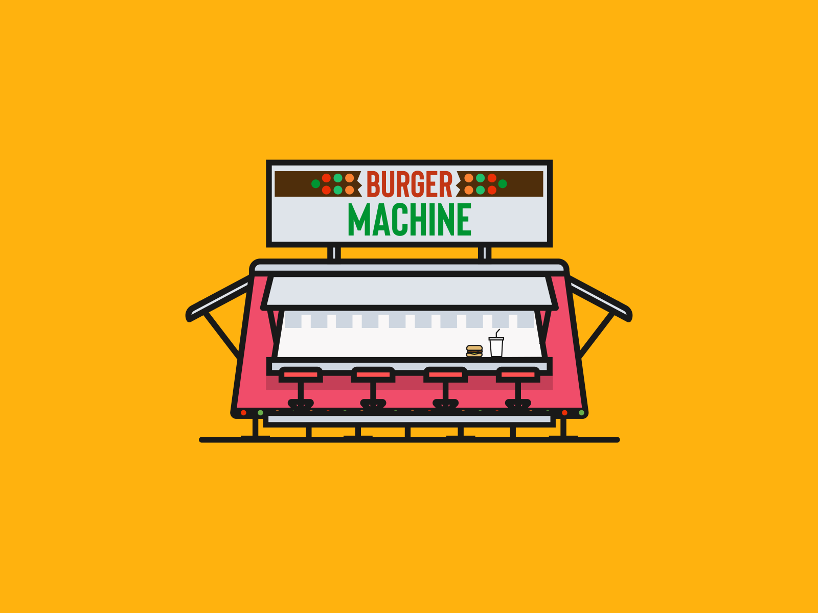Burger Machine #1 by Sachiko Zorrilla on Dribbble