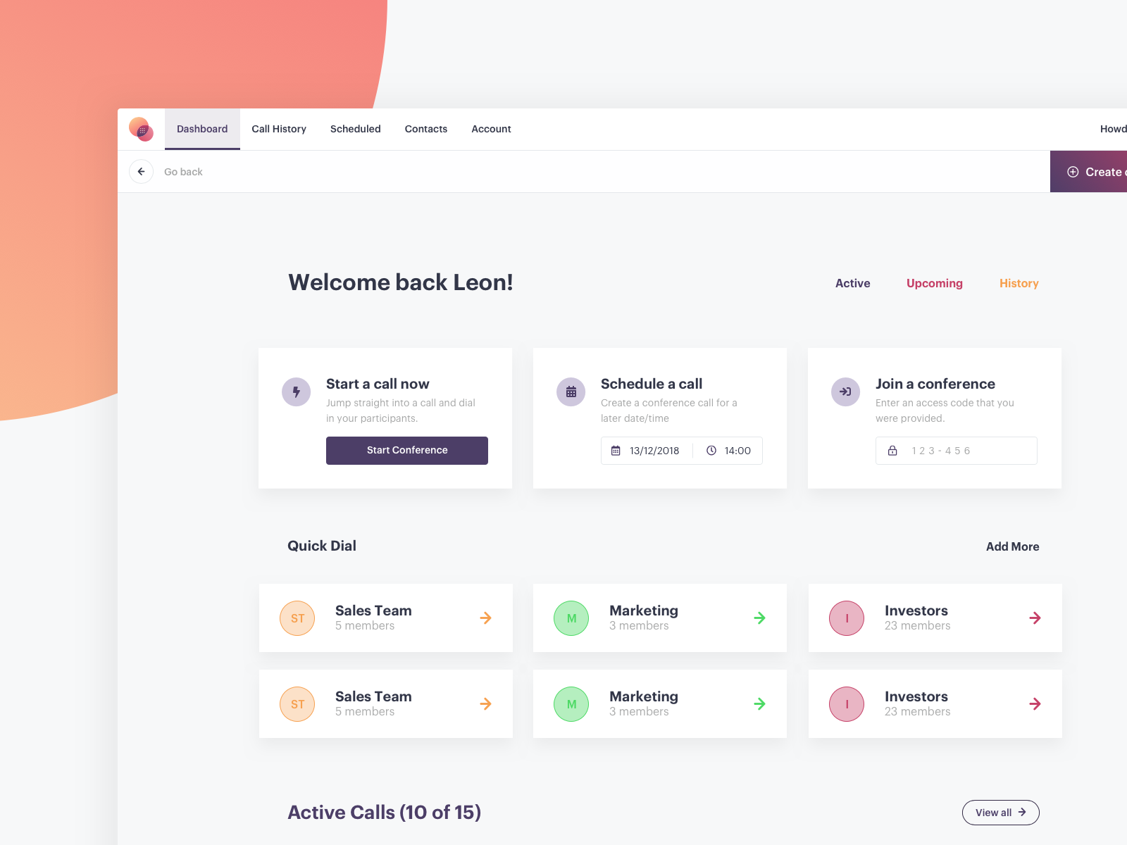 Brring Dashboard Quick Actions by Will Beeching for Together on Dribbble