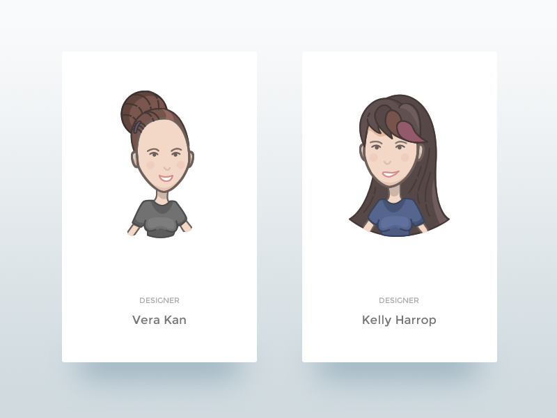 Team Avatars by Kelly Harrop on Dribbble