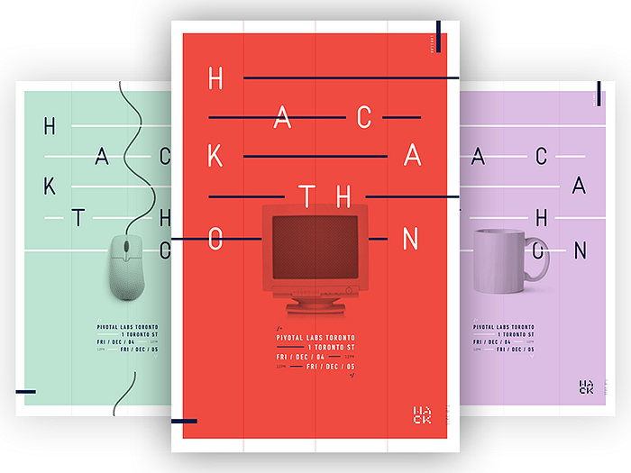 Hack Posters by Anthony Menecola on Dribbble