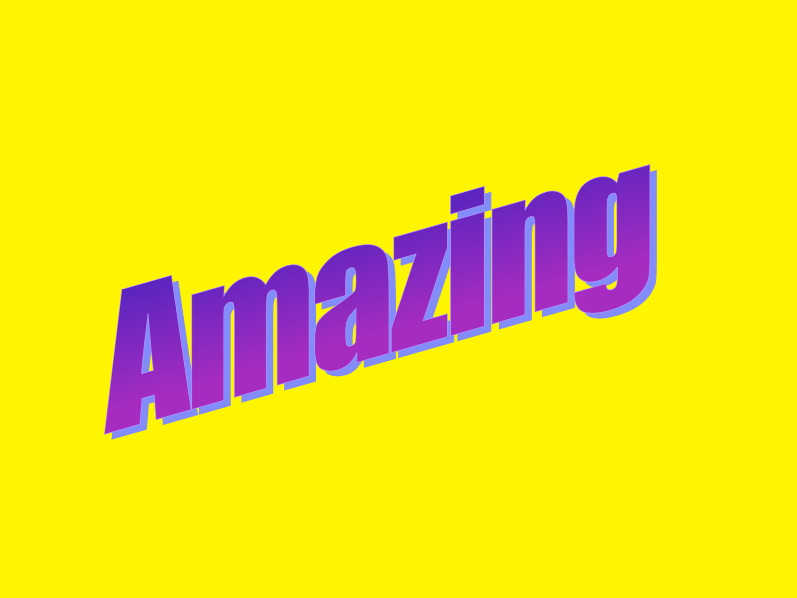 Amazing 3D Text by Dave Toro on Dribbble
