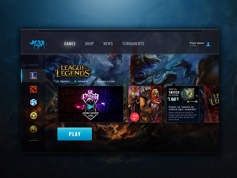 MOBA by Serhiy Vdovichenko on Dribbble