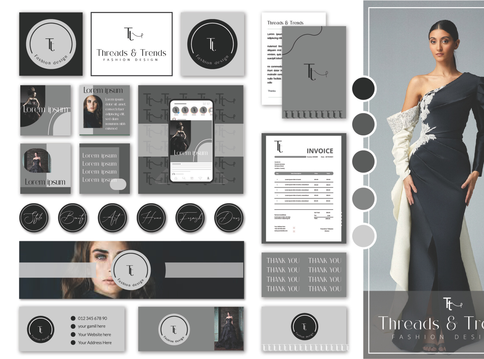 Brand Identity KIT by Masooma_Amir on Dribbble