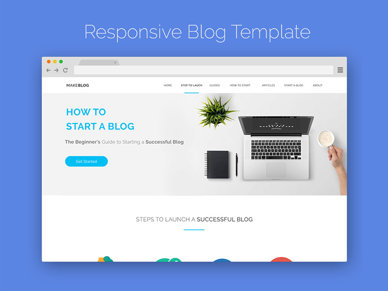 Blog Responsive by Laude Pirera Ardi on Dribbble