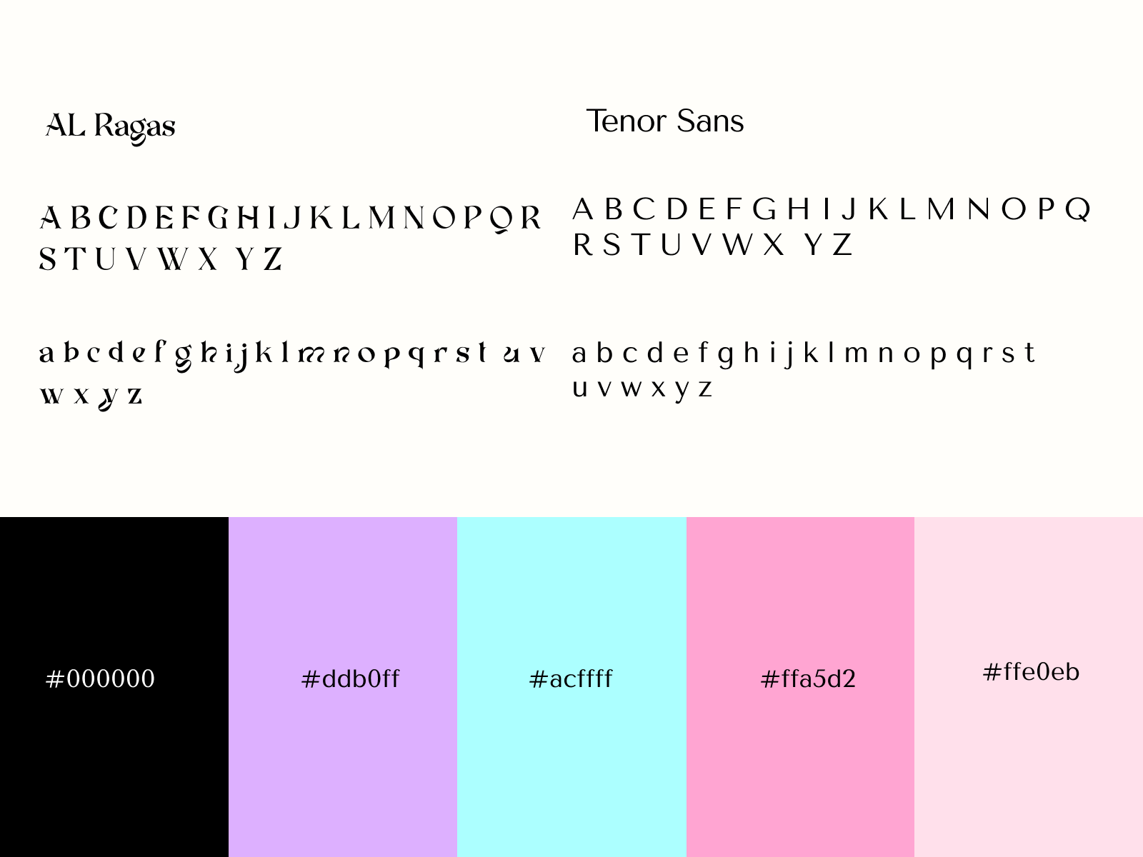 Fonts & Colors by Amreen Naaz on Dribbble