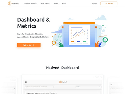 NativeAI - Dashboard & Metrics and How It Works Laning Pages by Andrew ...