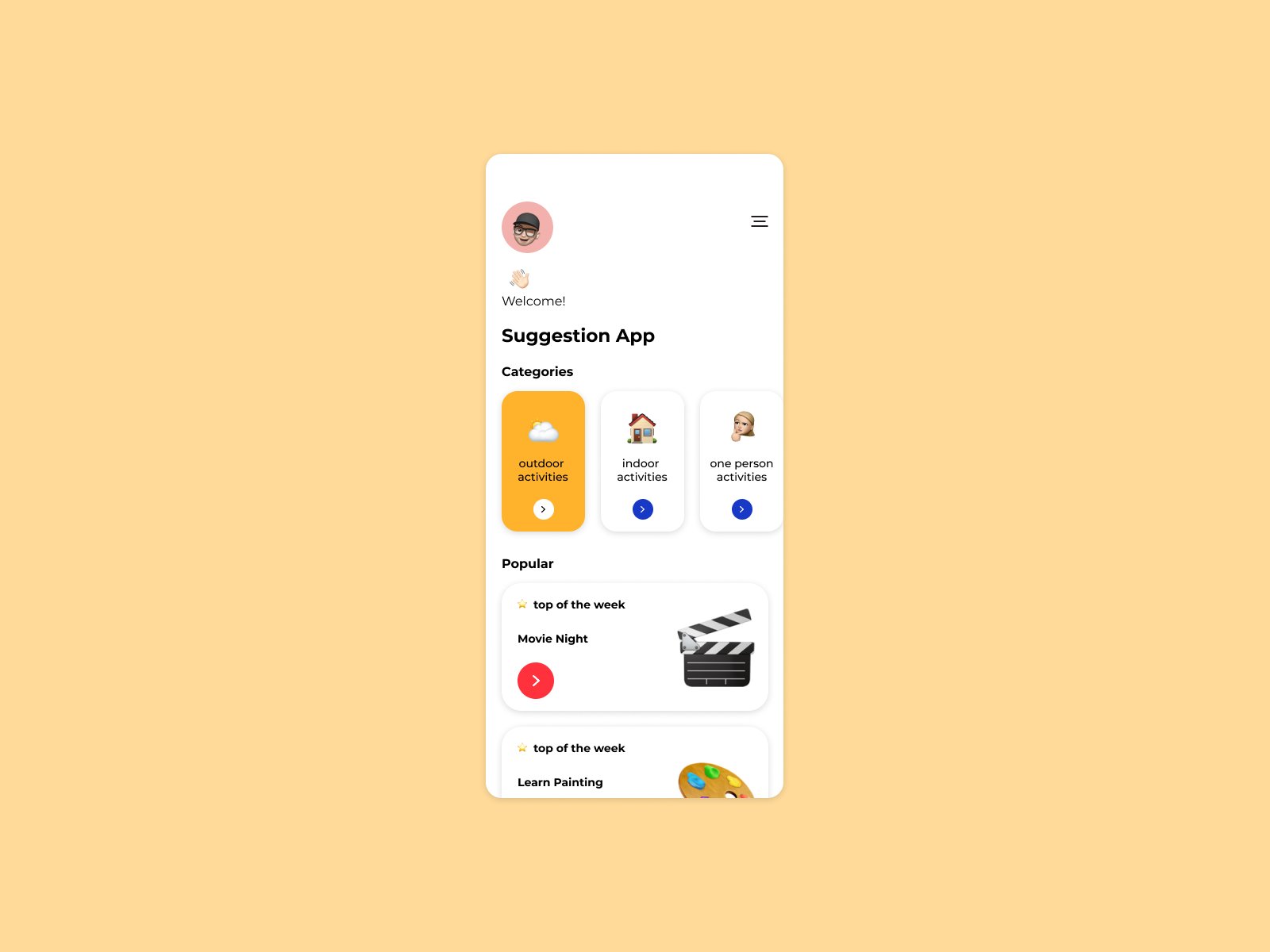 Suggestion App UI/UX by Onur on Dribbble