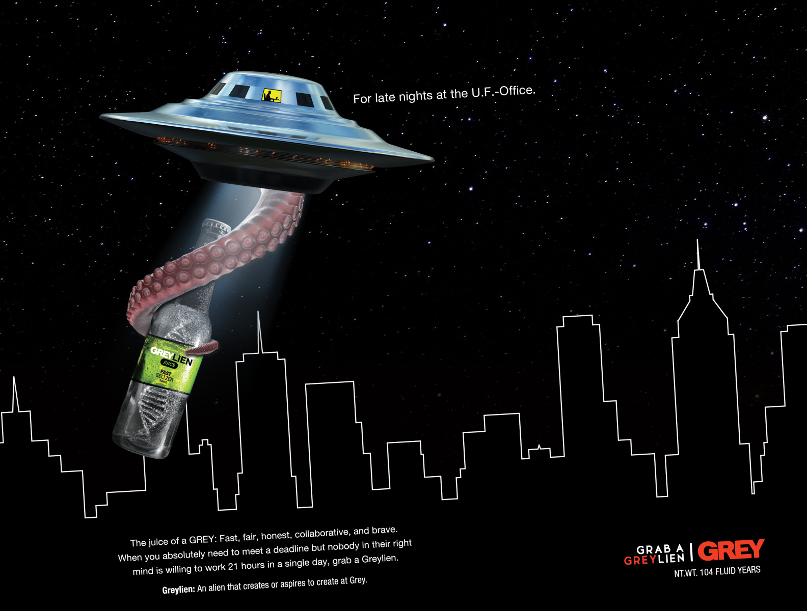 Grey Advertising - Grab a Greylien by Arthur Alien on Dribbble