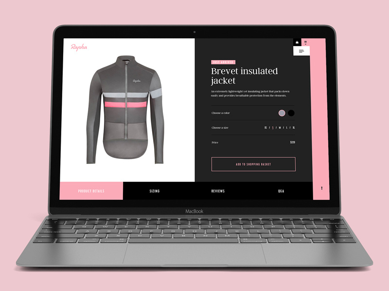 Rapha redesign by Studio GRINTA on Dribbble