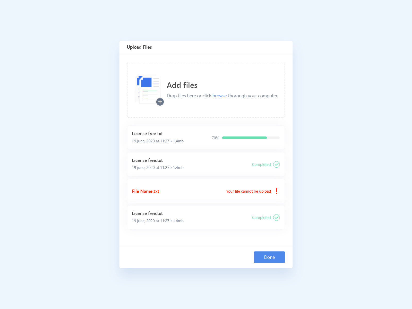 File Upload by Anees Sabbir on Dribbble