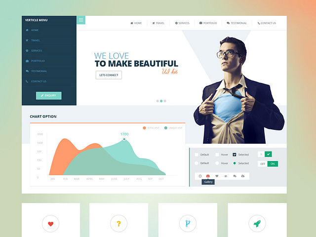Modern Ui kit by Nirav joshi on Dribbble