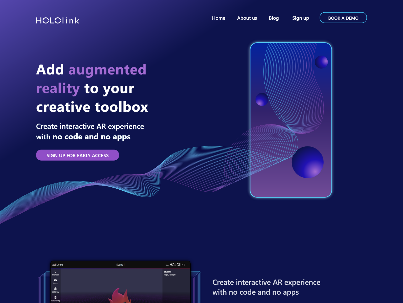 Augmented Reality rebranding - web design by Larisa Varga on Dribbble