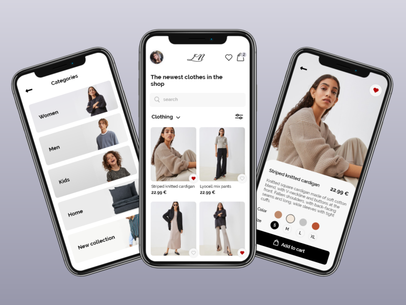 Fashion e-commerce - Mobile App by Larisa Varga on Dribbble